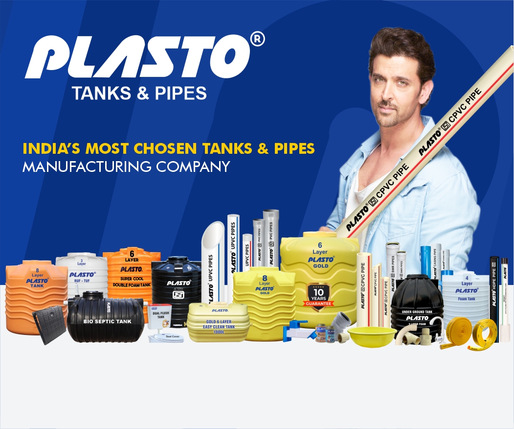 Best Water Storage Tanks and Pipes Manufacturer in India | Plasto